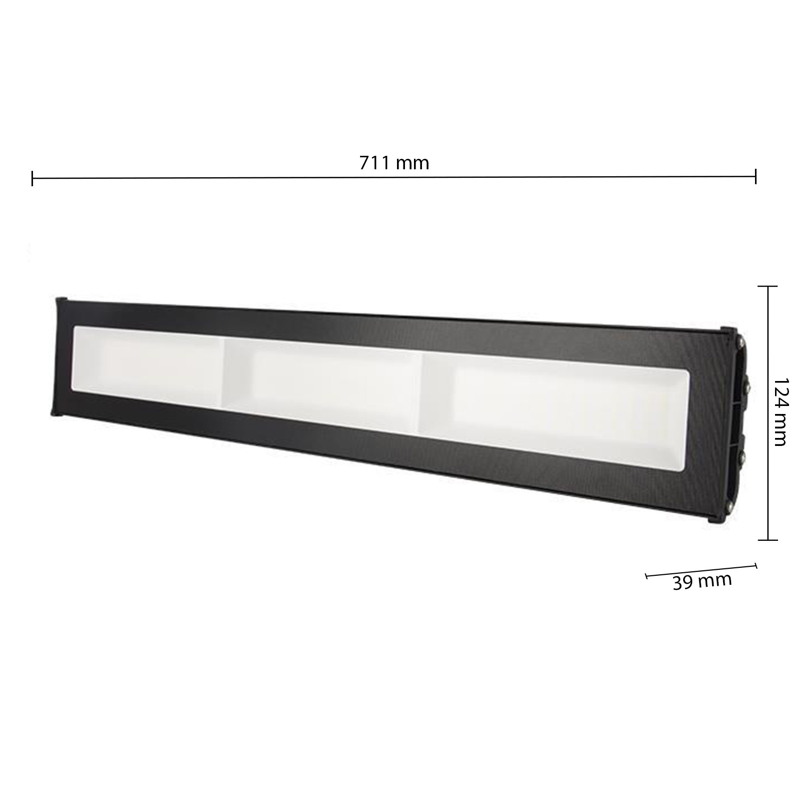 Lampa LED Przemysłowa High Bay Liniowa 150W 16500lm 5000 Zimna 110 ...