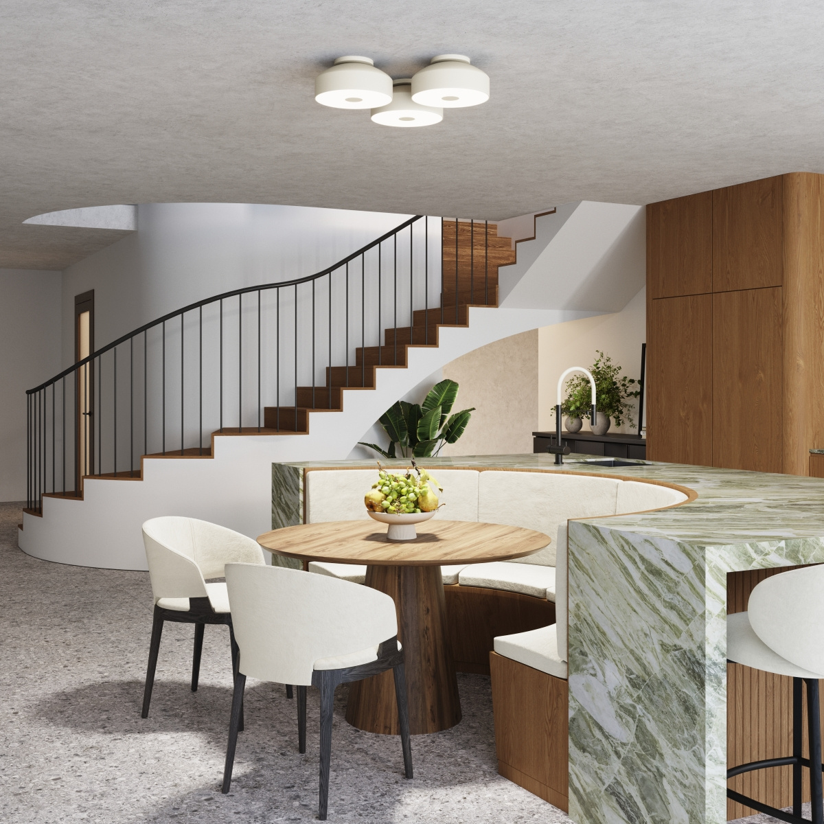 Plafon LED Lampa Sufitowa 4x E27 Beżowy OMIQ Crimson SL.1679 Sollux ...