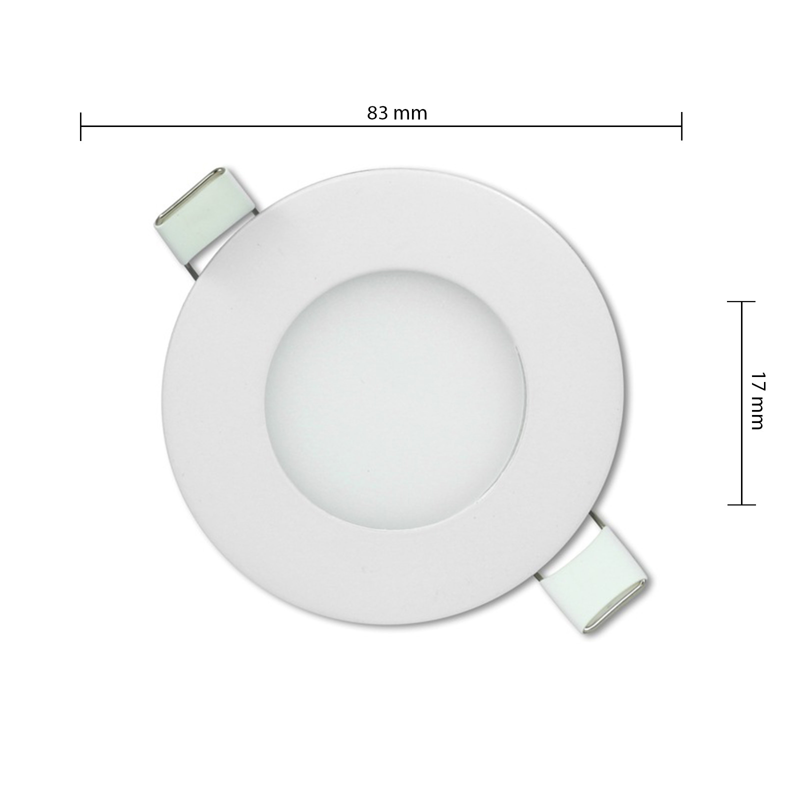 Panel LED Oprawa Sufitowa 3W 245lm 4000K Neutralny Wpuszczany Okrągły ...