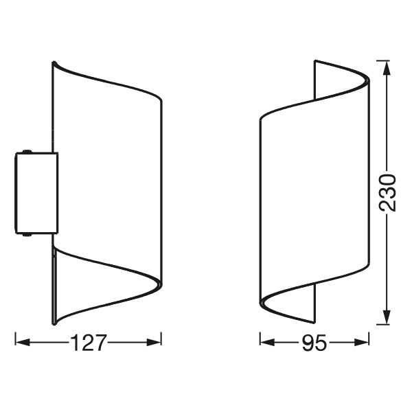 Kinkiet SMART + WIFI Inteligentna lampa ścienna 12W ORBIS TWIST BLACK LEDVANCE 4058075574090