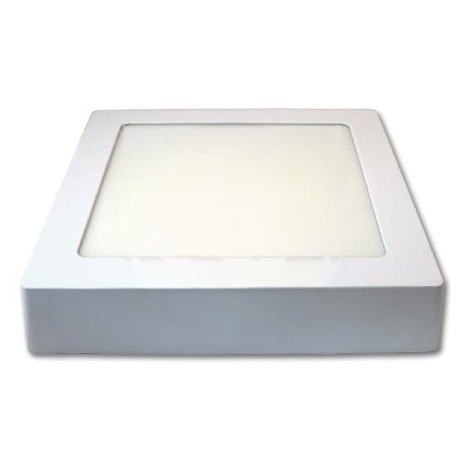 Panel LED Oprawa Sufitowa 12W 960lm 2700K Ciepły Natynkowy Kwadratowy ...