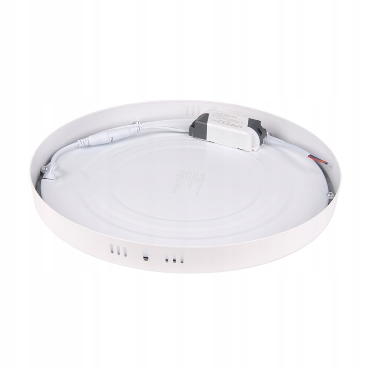 Panel LED Oprawa Sufitowa 24W 1920lm 4000K Neutralny Natynkowy Okrągły ...