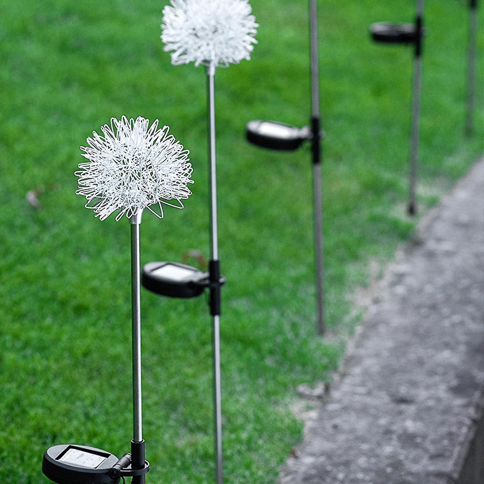 Lampa Ogrodowa LED SOLARNA Wbijana Zewnętrzna Dmuchawiec IP44 3000K 68cm | Sklep Internetowy ...