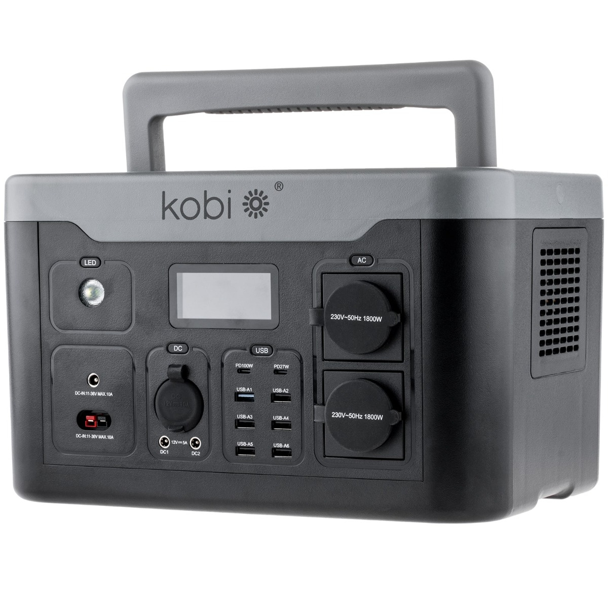 Bank Magazyn Energii Powerbox Przenośna Mobilna Stacja Zasilania 1800W ...