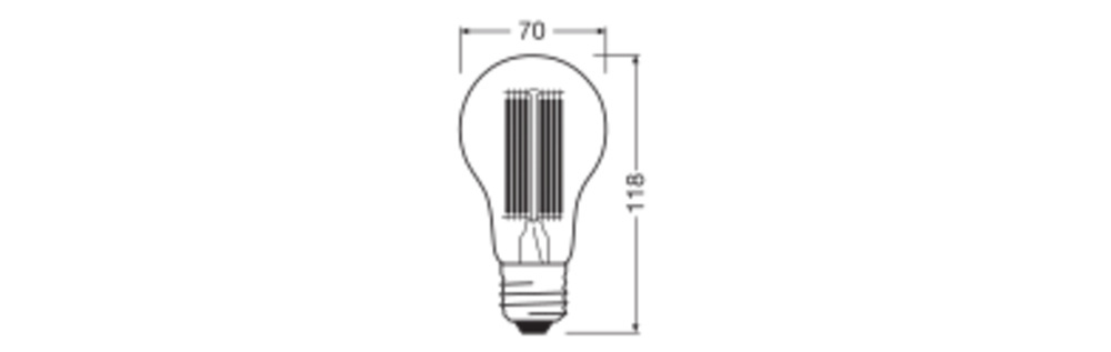 Żarówka LED E27 17W = 150W 2452lm 4000K Neutralna 320° Filament Value ...