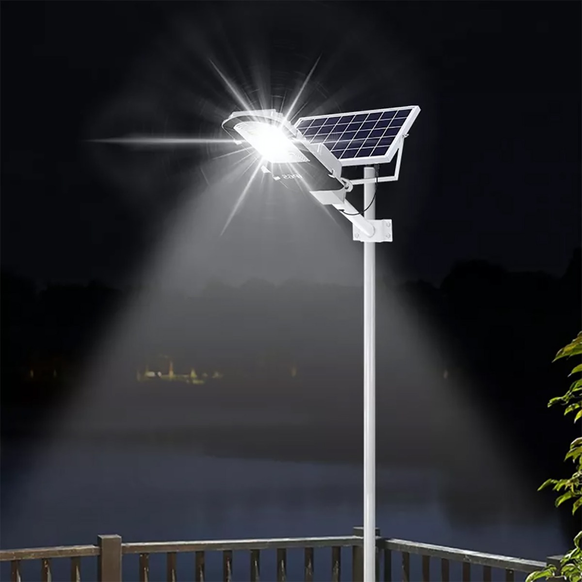 Lampa Solarna Uliczna LED 400W LATARNIA z Uchwytem i Pilotem 5904422727390
