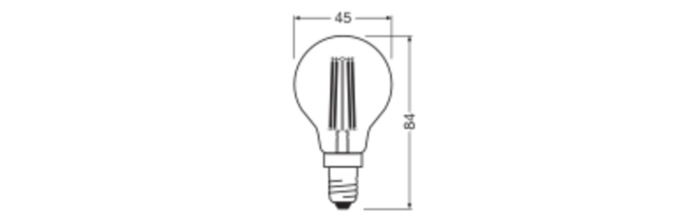 Żarówka LED P45 E14 3.8W = 60W 806lm 2700K Ciepła 330° KLASA A Filament ...