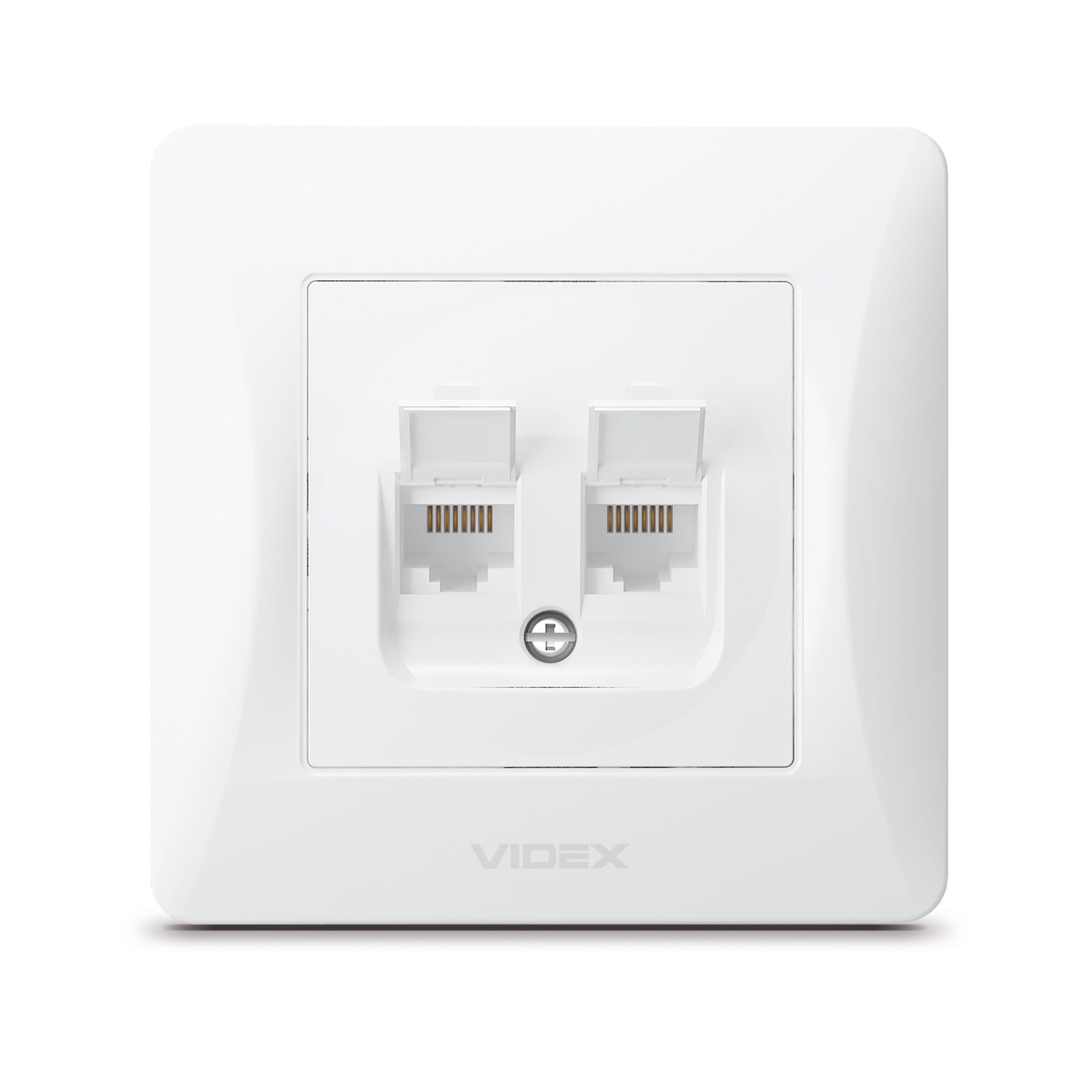 Gniazdo Podwójne Komputerowe RJ45 Natynkowe Białe BINERA VIDEX ...